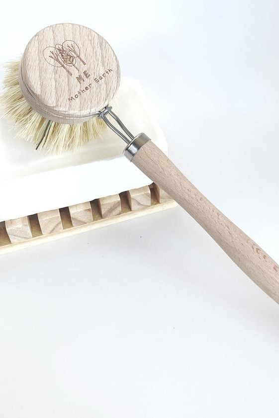 Beechwood Dish Brush (Refills Available) - Salt + Sirena