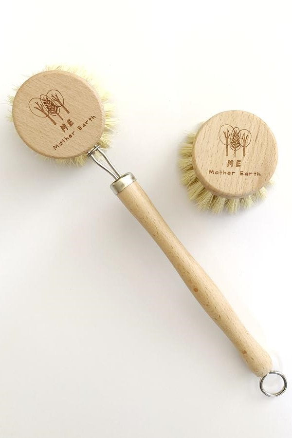 Beechwood Dish Brush (Refills Available) - Salt + Sirena
