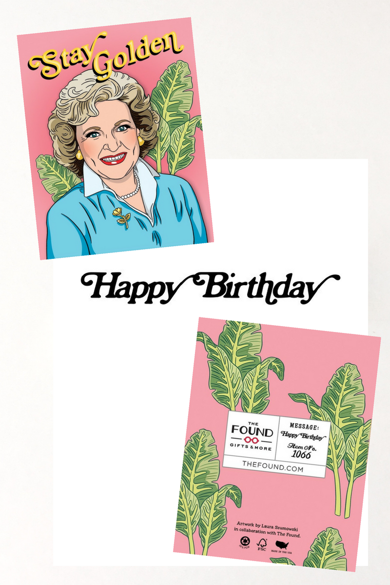 Golden Girl Birthday Card - Salt + Sirena